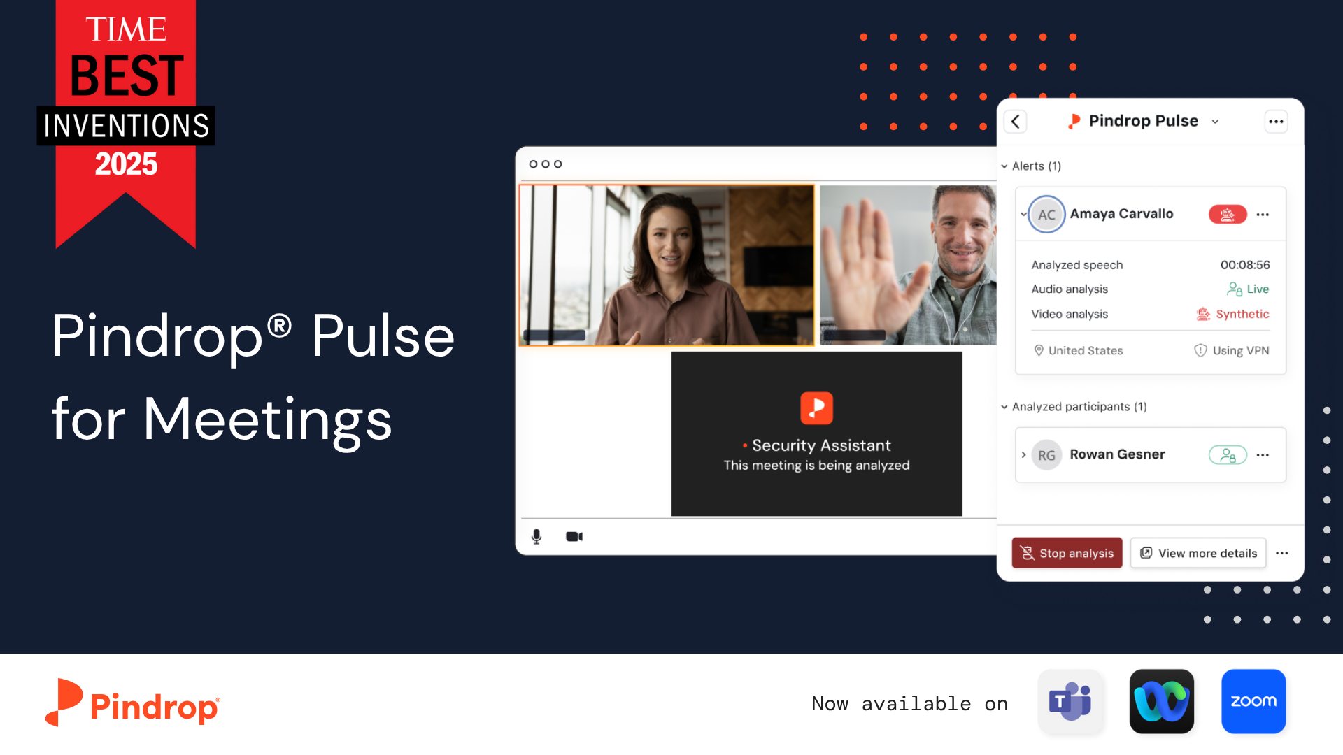 Pindrop’s Pulse for Meetings Named One of TIME’s Best Inventions of ...